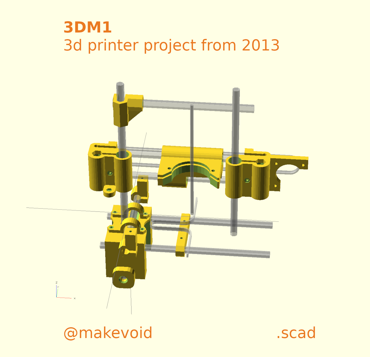 GitHub - makevoid/RepRap_3DM1: A parametric (OpenSCAD) RepRap printer ...
